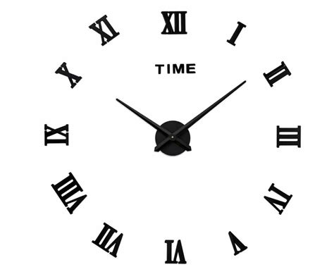 Настенные 3d часы с римскими цифрами купить с доставкой по выгодным ценам в интернет магазине