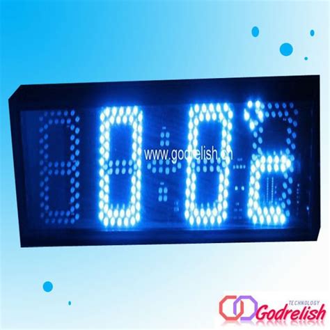 Master And Slave Led Digital Clock Blue Led Wall Clock High Quality Master And Slave Led