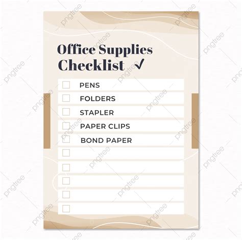 Cute Checklist Template