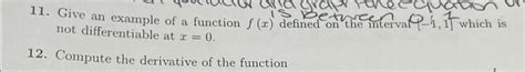 solved give an example of a function f x ﻿defined on the