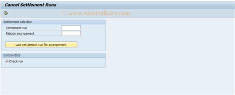 MEB SAP Tcode Reversal Of Settlement Runs