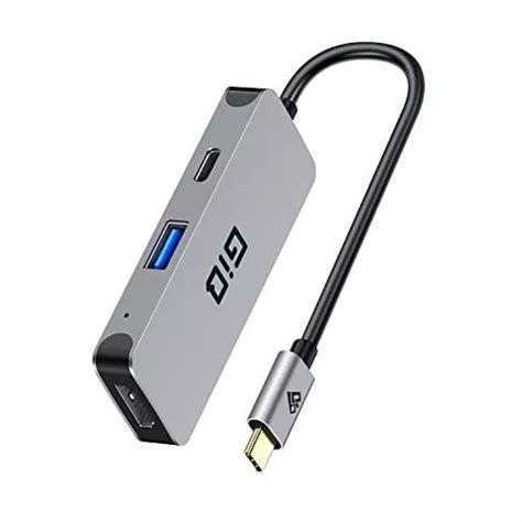 Hub Usb C Adaptador Giq 3 En 1 De Usb Tipo C A Hdmi Con 4k Meses Sin