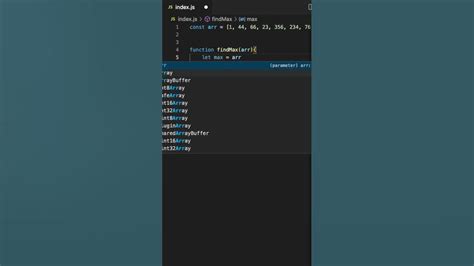 Как найти наибольшее значение в массиве чисел с помощью цикла Javascript Shorts Youtube