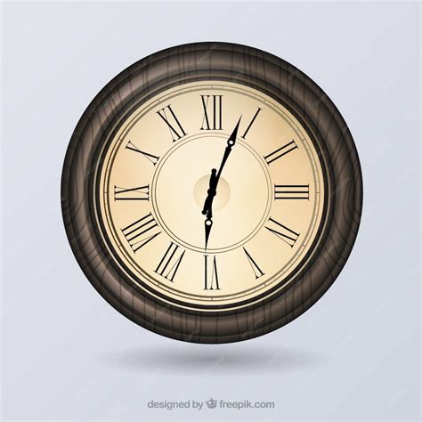 Premium Vector Vintage Old Clock Vector