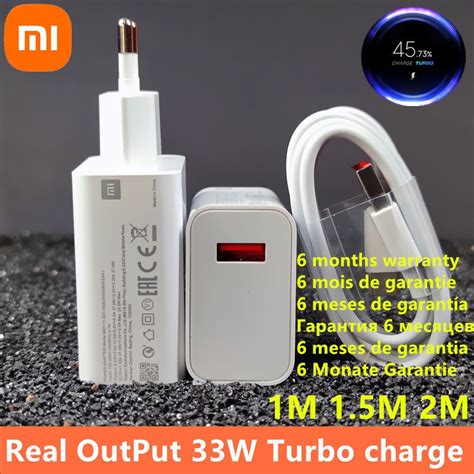 33w Carregador Xiaomi Ue Turbo Carga Original Usb Tipo C Cabo Para