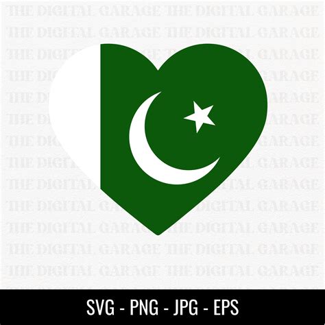 Pakistan Flag SVG PNG Love Pakistan Pakistan Svg Pakistan Clipart Pakistan Png Pakistan