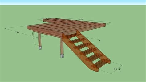 Deck Plan Frame 3d Model