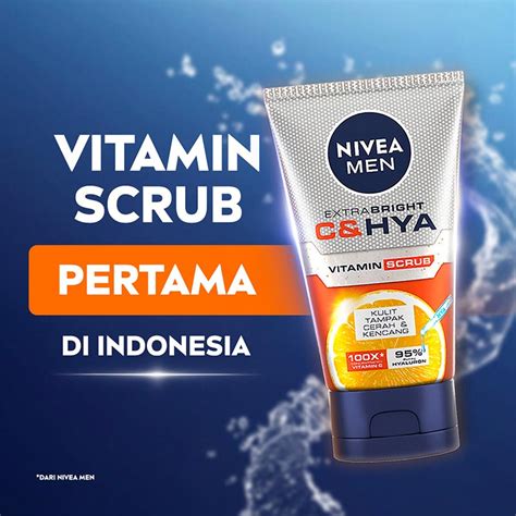 Nivea Nivea Men Extra Bright Candhya Vitamin Face Scrub 100ml Watsons