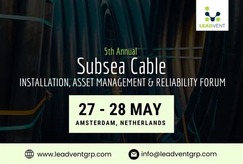 5th Annual Subsea Cable Installation T And Reliability Forum