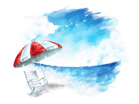 夏の浜辺 イラスト素材 2321880 フォトライブラリー Photolibrary