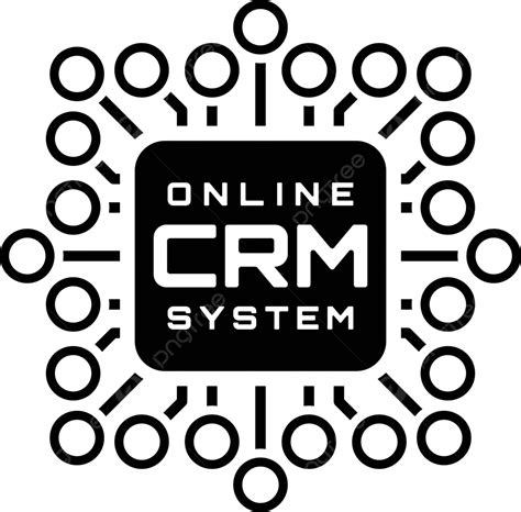 Online Crm System Icon Flat Design Badge Isolated Crm Vector Badge Isolated Crm Png And