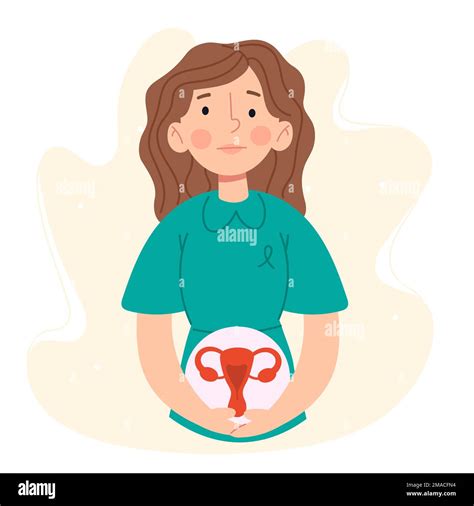 Female Gynecological Problems Infertility Endometriosis Concept Vector