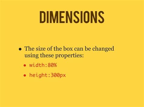 Css Box Model And Dimensions Pdf