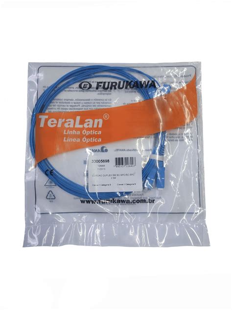 Extensão Optica Duplex SM SC UPC 1 5M 35250190 FURUKAWA EquipaIndustria
