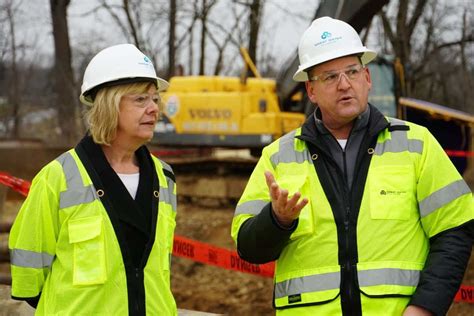 Download Tammy Baldwin With Hard Hat Wallpaper