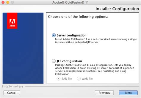 Coldfusion Installation Couldfusin