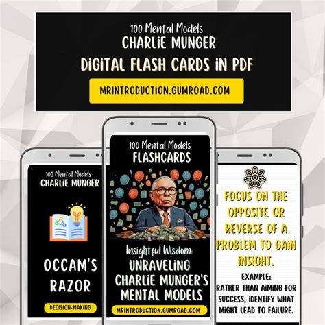 100 Mental Models Charlie Munger Elevate Your Thinking Master Your