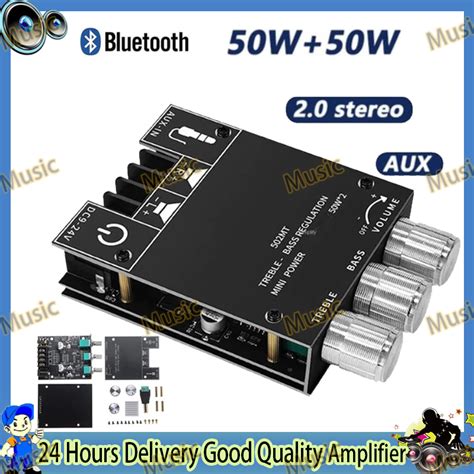 Mini Amplifier Bluetooth 5 0 2x50w Shopee Philippines