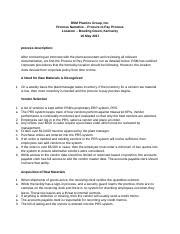 Rsm Case Study Control Narrative Rsm Plastics Group Inc Process