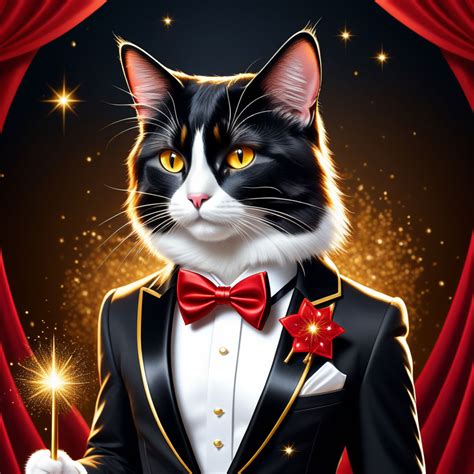 A Magician Tuxedo Cat In An Elegant Tux By G B Playground