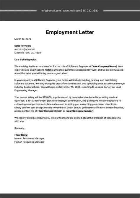 Proof Of Employment Letter Template Pdf Guru