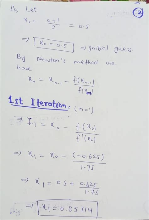 [solved] use newton s method to approximate the zero of the function f