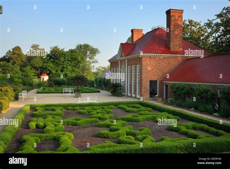 George Washington Estate And Garden Mount Vernons Gardens The