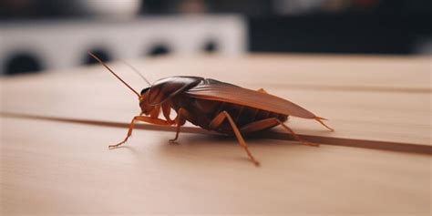 Premium Ai Image A Cockroach On A Table In The Kitchen