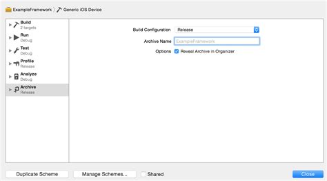Ios How To Archiveexport Framework In Xcode Stack Overflow