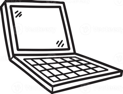 Hand Drawn Laptop Illustration 11765652 Png