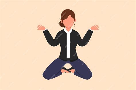비즈니스 평면 그리기 슬프고 충격을 받은 젊은 사업가 무릎을 꿇고 기도 돈을 잃는 경제 위기 파산 우울 여성 관리자는 그녀의