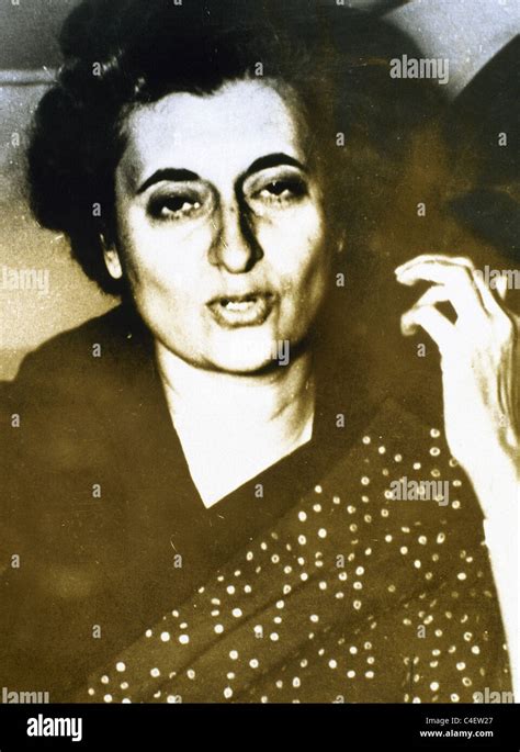 Indira Gandhi 1917 1984 Indian Politician And The Leader Of The