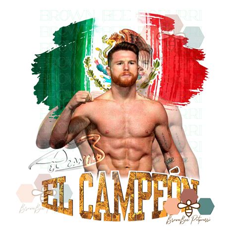 Canelo Alvarez Png Saul El Canelo Digital Campeón Image For Dtf Dtg Etsy