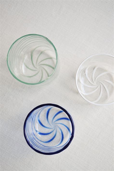 Twist Glass Tumbler Three Colours Available Spicer And Wood