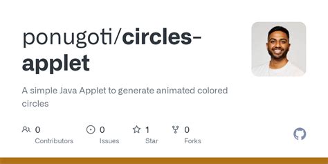 github ponugoti circles applet a simple java applet to generate