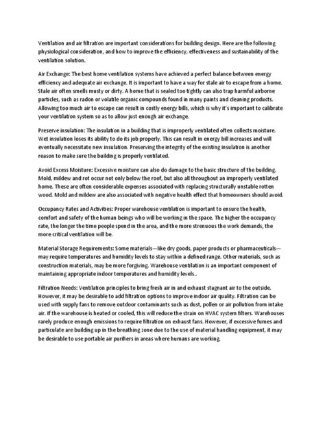 Dilution Ventilation Pdf Ventilation Architecture Duct Flow