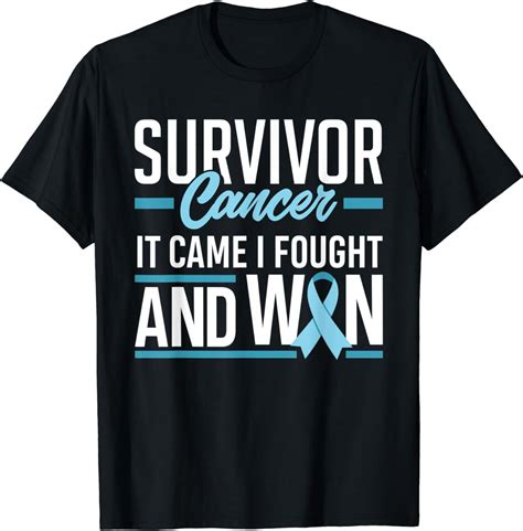 Mens Cancer Survivor It Came I Fought And Won Prostate Cancer T Shirt