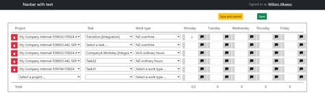 Github Williamalkawaztimesheet