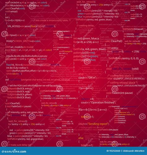 Program Stock Vector Illustration Of Background Function 95252660