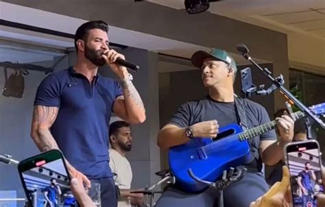 Gusttavo Lima surpreende fãs e aparece de surpresa em CG