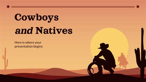 Western Powerpoint Background Templates Cowboy Powerpoint Templates
