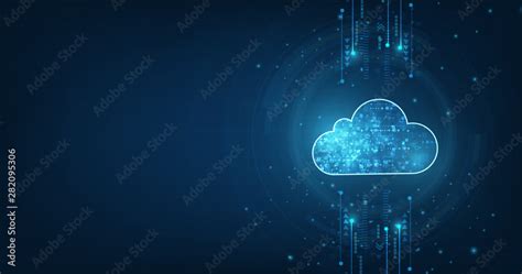Cloud Computing Conceptabstract Cloud Connection Technology Background