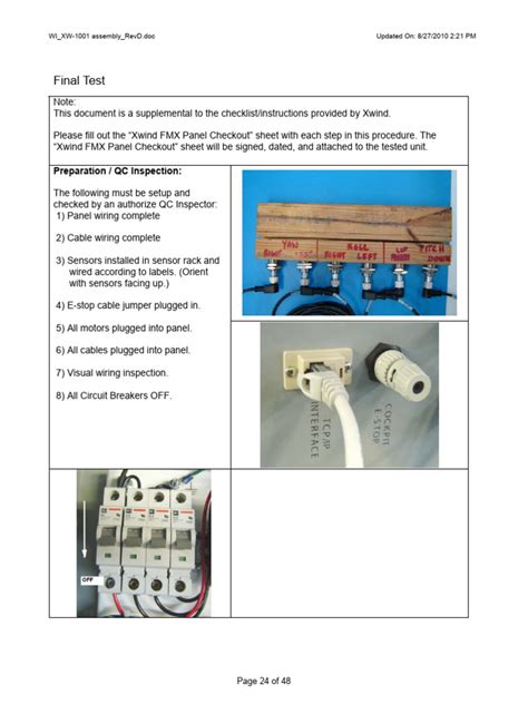 Test Xw 1001 Assembly Revd Pdf Programmable Logic Controller