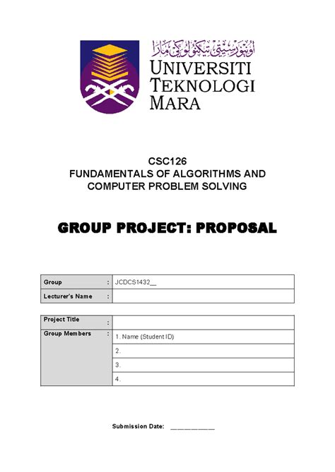 3 [ template] group project proposal mathematical science csc