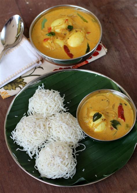 Idiyappam With Egg Curry
