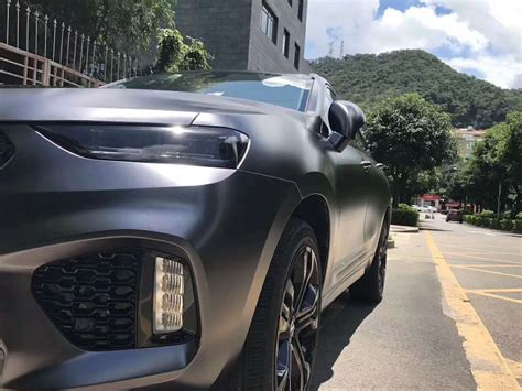 VV7汽车改色电光金属太空灰百万豪车即视感战衣 搜狐汽车 搜狐网