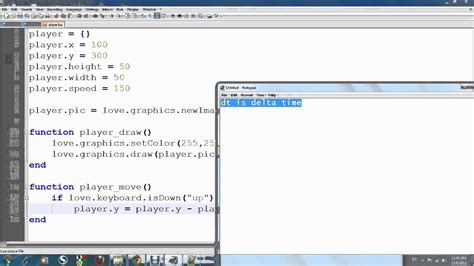 Love2d Tutorial 5 Player Movements Youtube