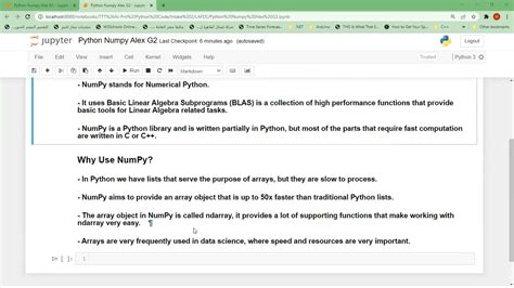 Python Numpy For Linear Algebra Youtube