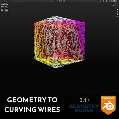 Artstation Geometry To Curving Wires Geometry Nodes Blender 3 1