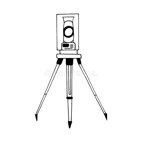 Theodolite Sketch Stock Illustrations 96 Theodolite Sketch Stock